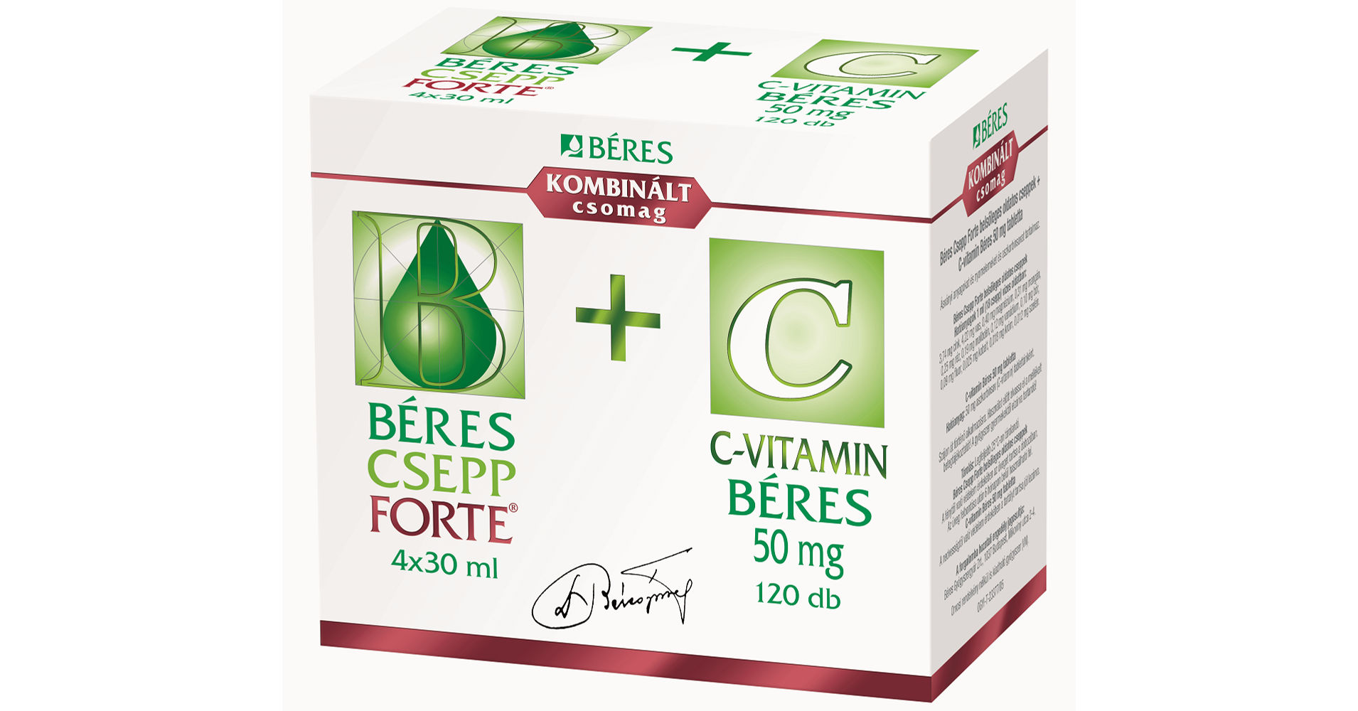 BÉRES CSEPP FORTE BELSŐLEGES OLDATOS CSEPPEK 4X30ML + C-VITAMIN BÉRES ...