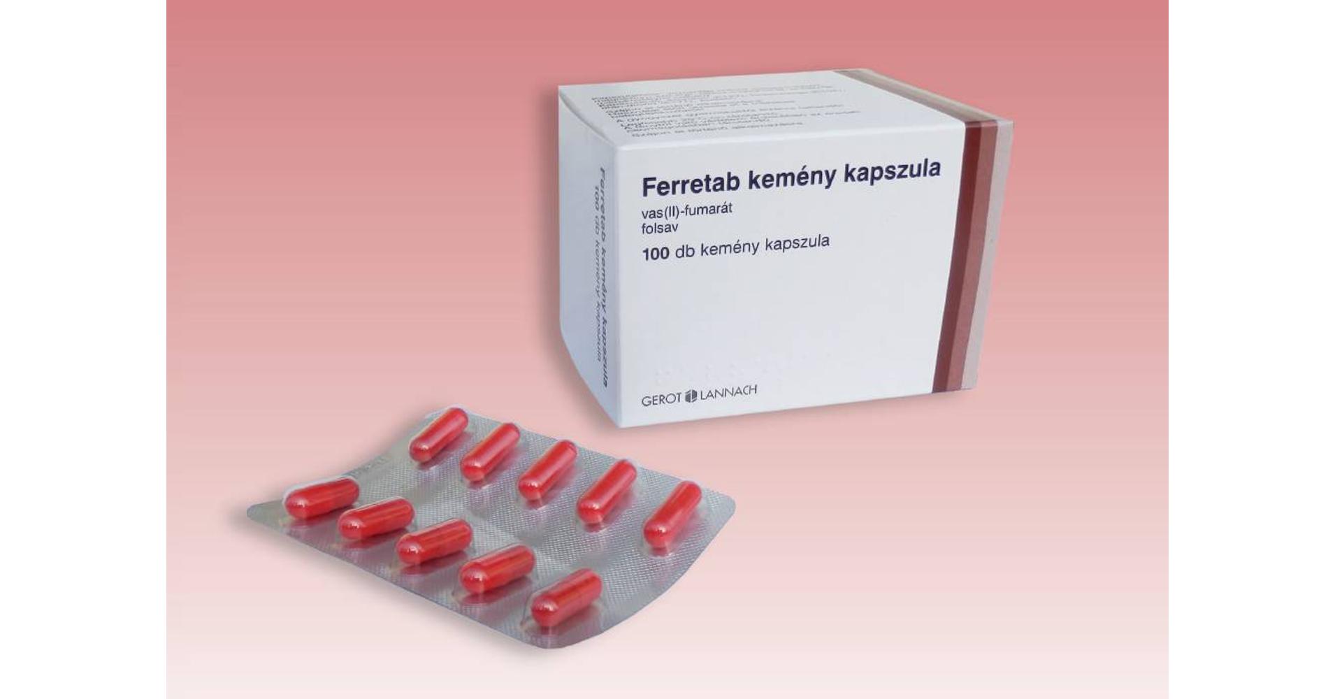 FERRETAB KEMENY KAPSZULA 100X - agnespatika.hu - webshop - országos ...