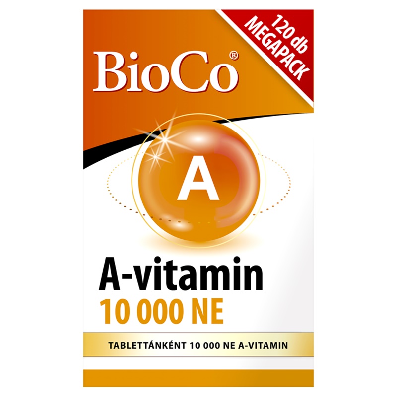 BIOCO A-VITAMIN 10000 NE TABLETTA 120X - agnespatika.hu - webshop ...